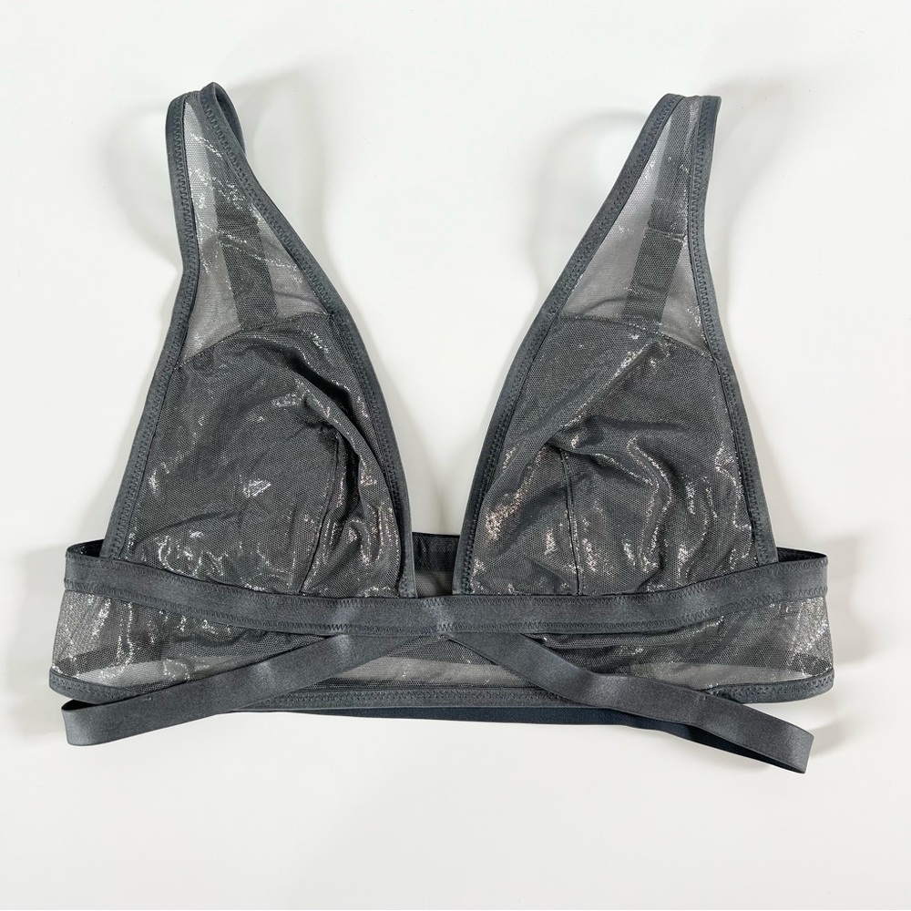Victoria’s Secret “Bralette” Blue Shiny Glow M - Gem